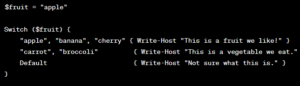 Powershell Switch Statement: Efficient Scripting