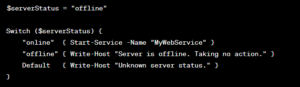 Powershell Switch Statement: Efficient Scripting