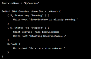 PowerShell Switch Statement: Efficient Scripting